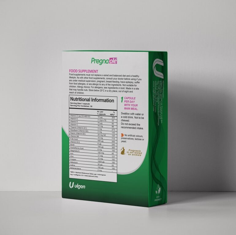 Pregnaole Pregnancy Vitamins and Minerals Capsule – Ulgen